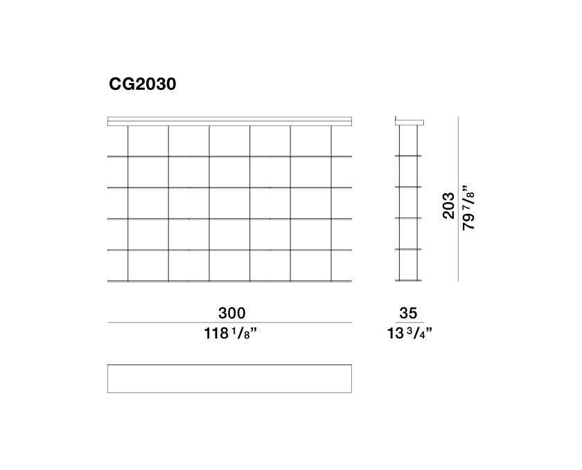 Modular wall bookcase, Italian design - Graduate - Molteni&C